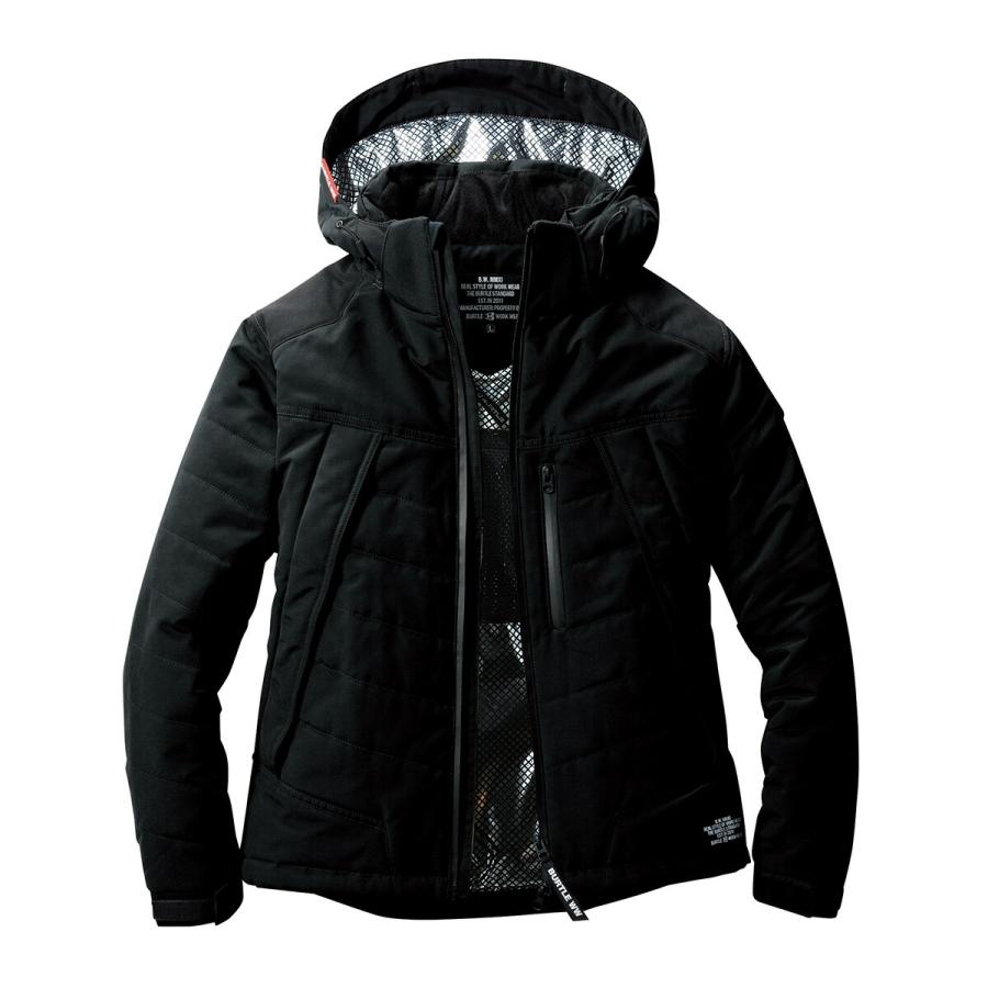 BURTLE BURTLE5270 バートル 防寒ジャケット（大型フード付）（ユニセックス） S〜3XL : メガワーク仕事着屋 - 通販 - Yahoo!ショッピング