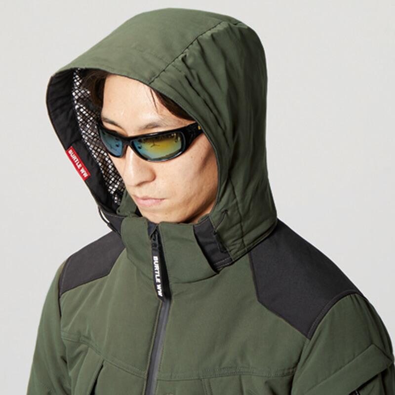 BURTLE5270 バートル 防寒ジャケット（大型フード付）（ユニセックス） S〜3XL : burtle5270 : メガワーク仕事着屋 - 通販 - Yahoo!ショッピング