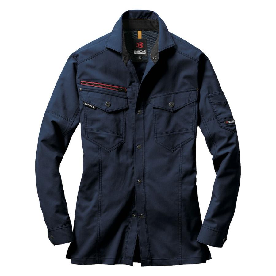 BURTLE BURTLE7045 バートル 長袖シャツ（ユニセックス） SS〜5L : メガワーク仕事着屋 - 通販 - Yahoo!ショッピング