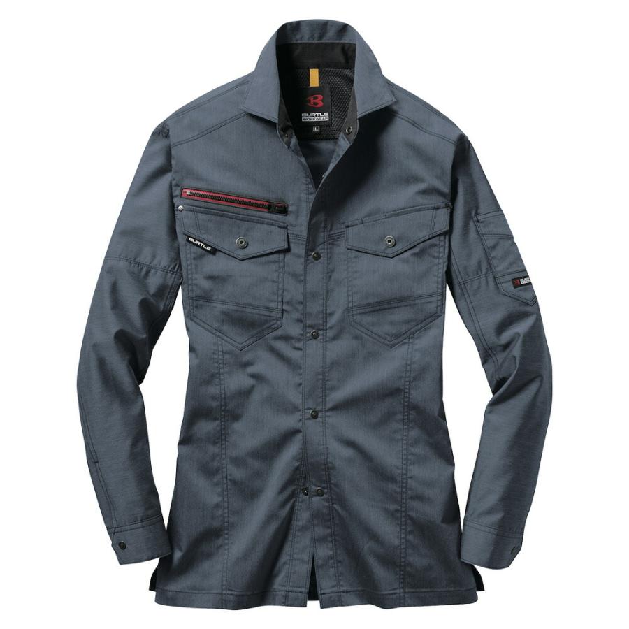 BURTLE BURTLE7045 バートル 長袖シャツ（ユニセックス） SS〜5L : メガワーク仕事着屋 - 通販 - Yahoo!ショッピング
