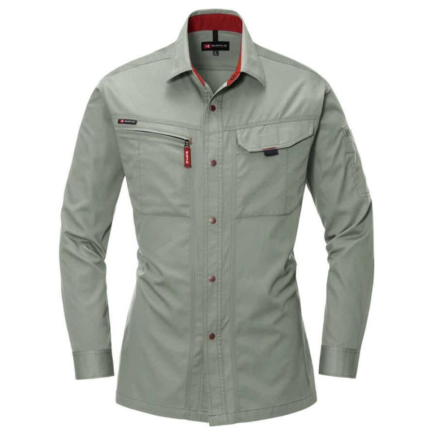 BURTLE BURTLE8023 バートル 長袖シャツ S〜5L : メガワーク仕事着屋 - 通販 - Yahoo!ショッピング