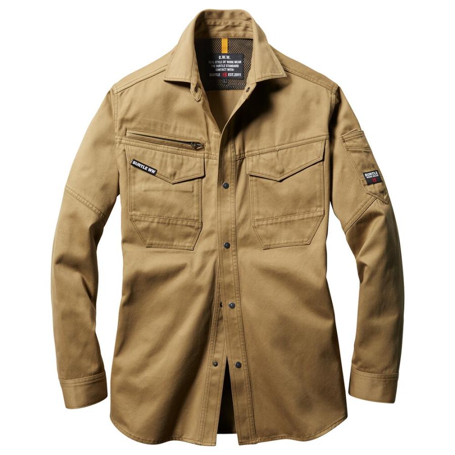 BURTLE BURTLE8105 バートル 長袖シャツ（ユニセックス） SS〜5L : メガワーク仕事着屋 - 通販 - Yahoo!ショッピング
