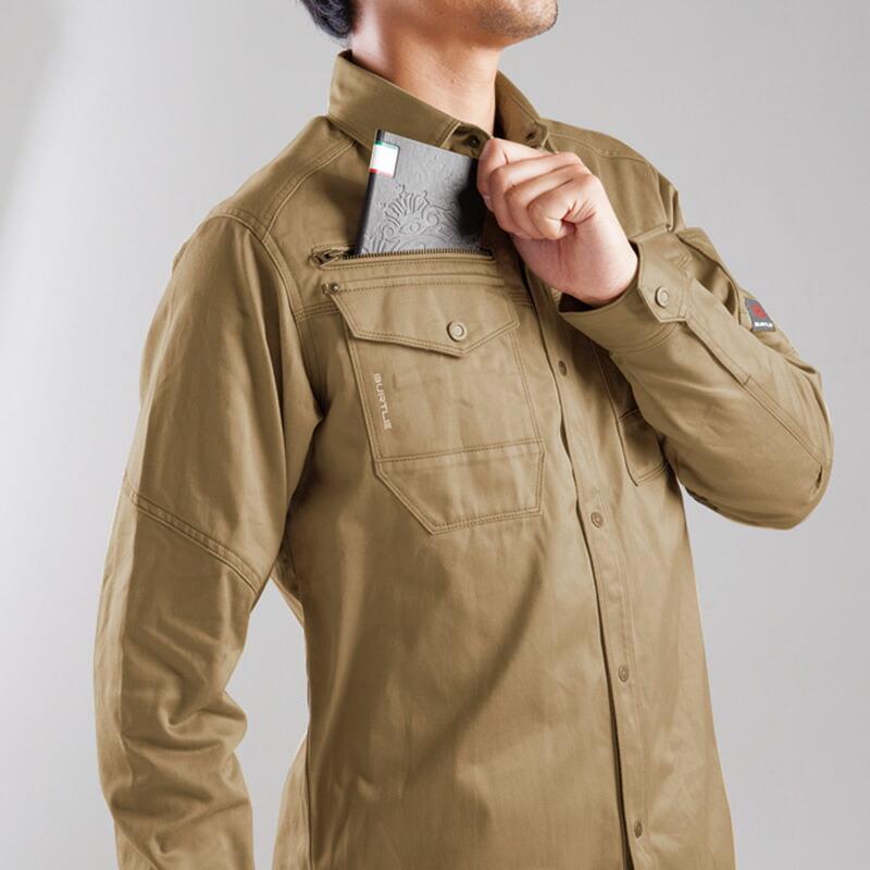 BURTLE8105 バートル 長袖シャツ（ユニセックス） SS〜5L : burtle8105 : メガワーク仕事着屋 - 通販 - Yahoo!ショッピング