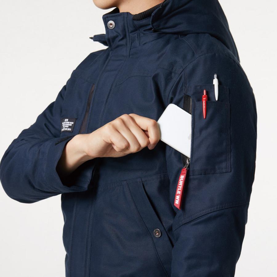 BURTLE BURTLE8210 バートル 防寒ジャケット（大型フード付）（ユニセックス） S〜3XL : メガワーク仕事着屋 - 通販 - Yahoo!ショッピング