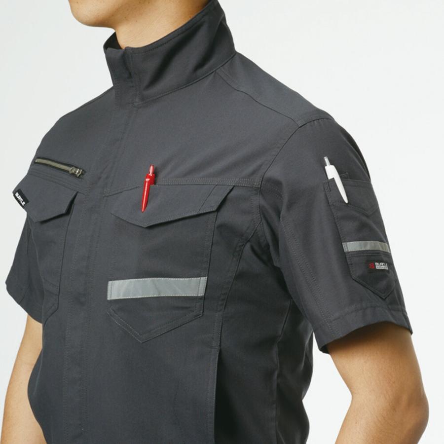 BURTLE 春夏用 BURTLE9096 バートル 半袖ジャケット（ユニセックス） SS〜5L : メガワーク仕事着屋 - 通販 - Yahoo!ショッピング
