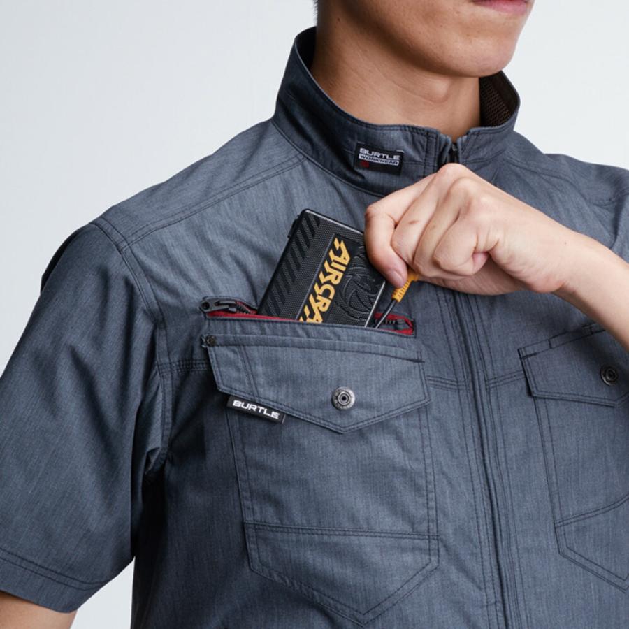 BURTLE AIRCRAFT エアークラフト BURTLEAC7146 バートル AC半袖ブルゾン（ユニセックス） SS〜5L服のみ ...