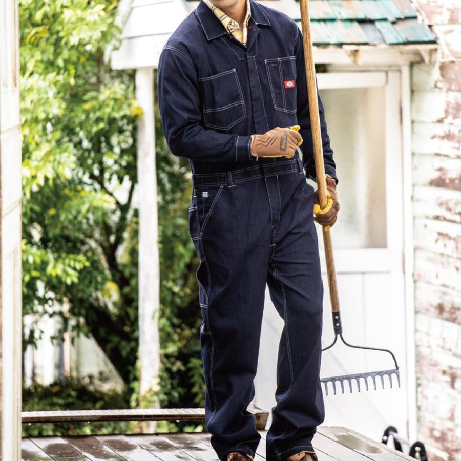 Dickies DICKIESD-756 ディッキーズ CORDURA(R)ストレッチデニムツナギ SS〜5L : メガワーク仕事着屋 - 通販 - Yahoo!ショッピング
