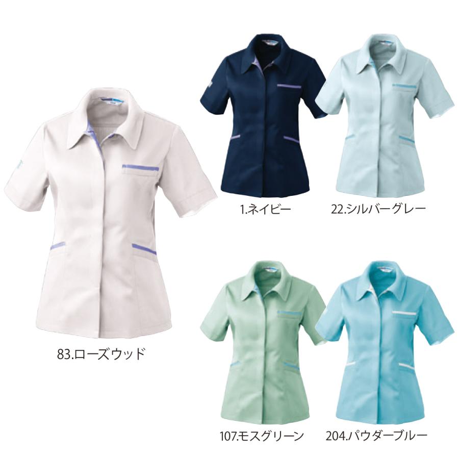 SOWA422 桑和 レディース半袖スモック S〜6L : メガワーク仕事着屋 - 通販 - Yahoo!ショッピング