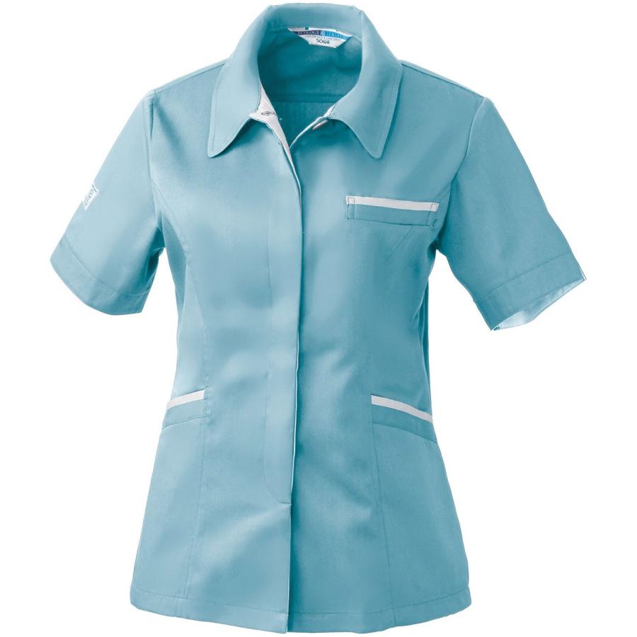 SOWA422 桑和 レディース半袖スモック S〜6L :sowa422:メガワーク仕事着屋 - 通販 - Yahoo!ショッピング