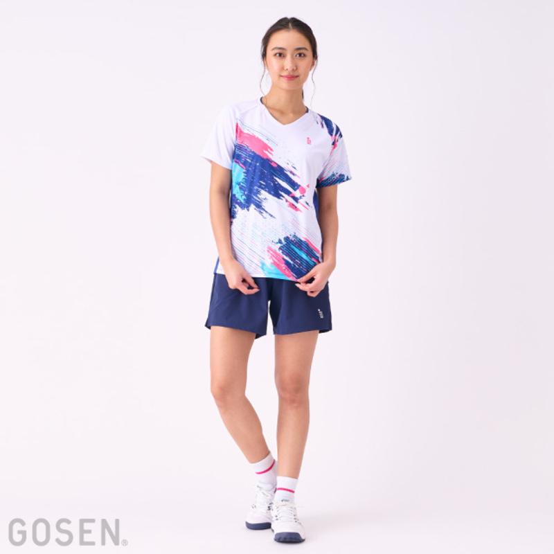 ゴーセン テニス レディース ゲームシャツ T2441(12) サックス GOSEN : メグリエ 2号店 - 通販 - Yahoo!ショッピング