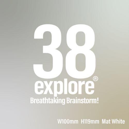 38explore CUTTING シール 100 ホワイト / ブラック :38explore-CUTTING100:MEGURU Yahoo!店 - 通販 - Yahoo!ショッピング