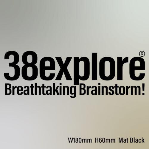 38explore CUTTING シール 180 ホワイト / ブラック :38explore-CUTTING180:MEGURU Yahoo!店 - 通販 - Yahoo!ショッピング