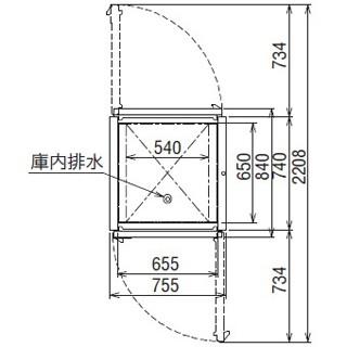フクシマガリレイ パススルー冷蔵庫 タテ型 両面扉GPD-080RX-G : 厨房卸問屋名調 - 通販 - Yahoo!ショッピング
