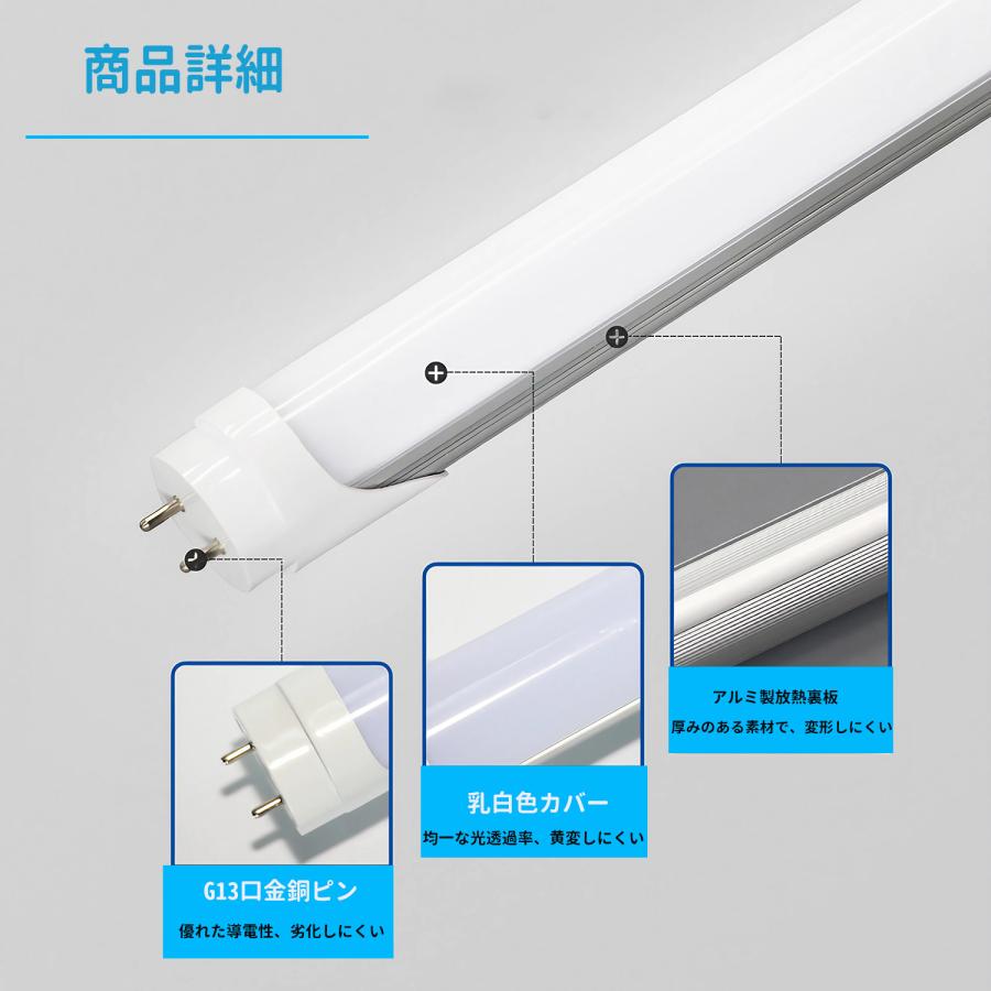 LED蛍光灯 20w形 led直管蛍光灯T8 58cm G13口金 蛍光灯LED 20W形相当 FL20S 直管LEDランプ 昼光色 グロー式工事不要 : メイコウライティング - 通販 ...