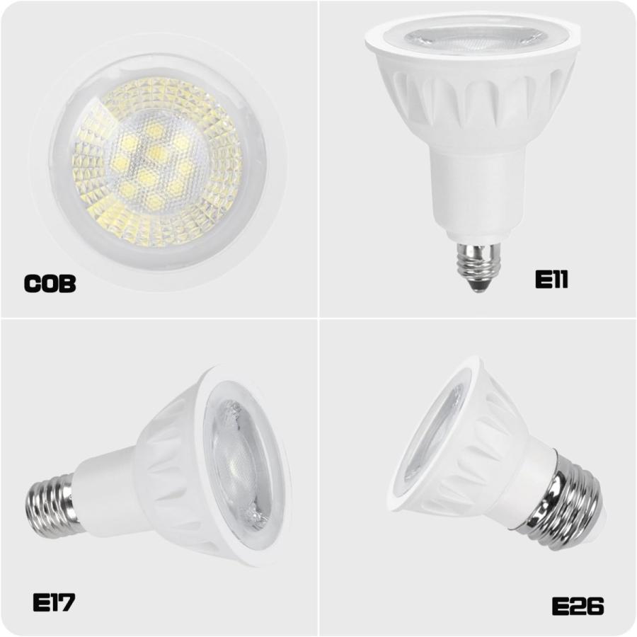 LEDハロゲン電球60W形 E11 E17 E26 口金 LEDスポットライト 60W型 広角度 60形相当 LED電球e11 e17 e26 電球色 昼光色 : メイコウライティング ...