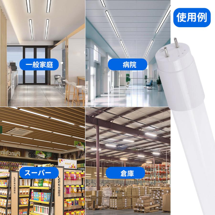 LED蛍光灯 20w形 広角度タイプ led直管蛍光灯T8 58cm G13口金 蛍光灯LED 20W形相当 FL20S 直管LEDランプ 昼光色 グロー式工事不要 4本セット : メイコウ ...