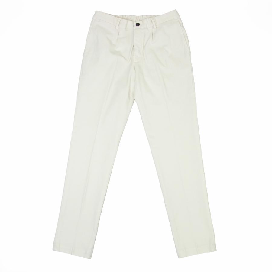 INCIPIT 【30%OFF】DEVORE Incipit デヴォレ インチピット コットン ストレッチ テーパード パンツ DVR15 C024 ワンプリーツ メンズ オフホワイト 正規品 ...