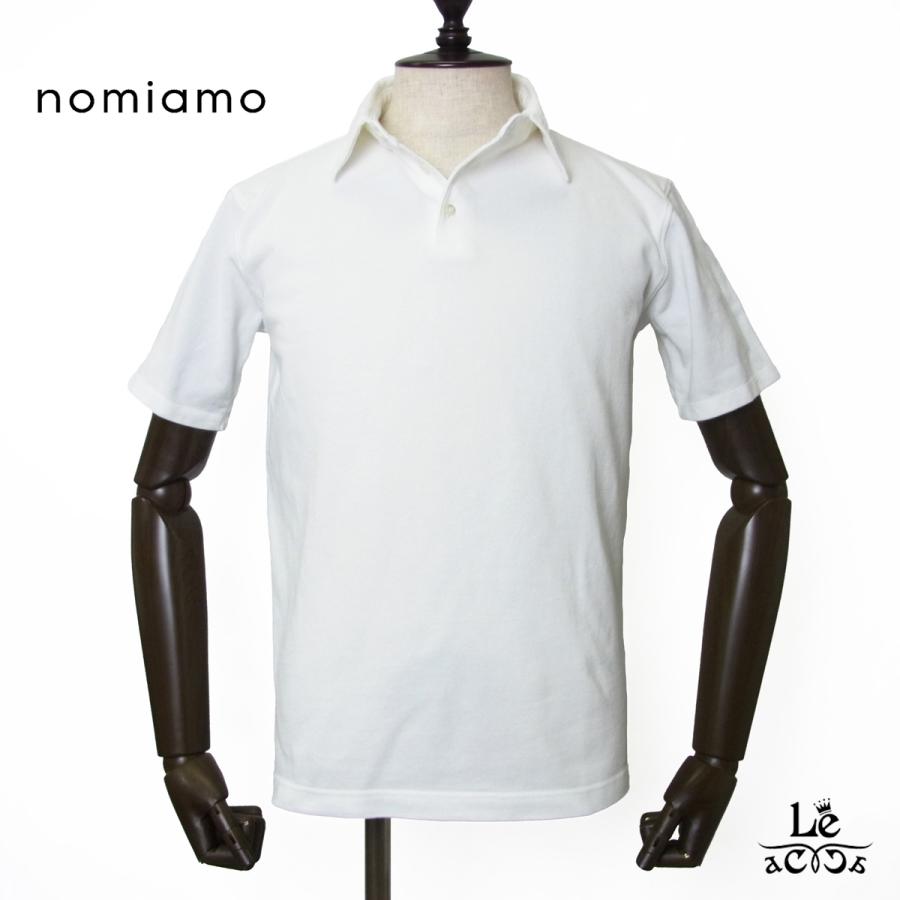 nomiamo ノミアモ コットン 鹿の子 製品染め ポロシャツ NOMJ01 メンズ 半袖 台襟 レギュラーカラー ホワイト 白 無地 日本 ブランド 正規品 : レ・アッカ - 通販 ...