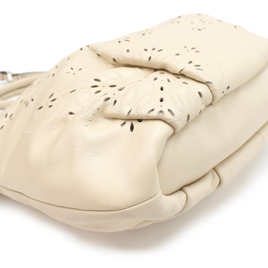 COACH コーチ マディソン トスド レース レザー リンジー ハンドバッグ 19624 パーチメント アイボリー オフホワイト : メル ...