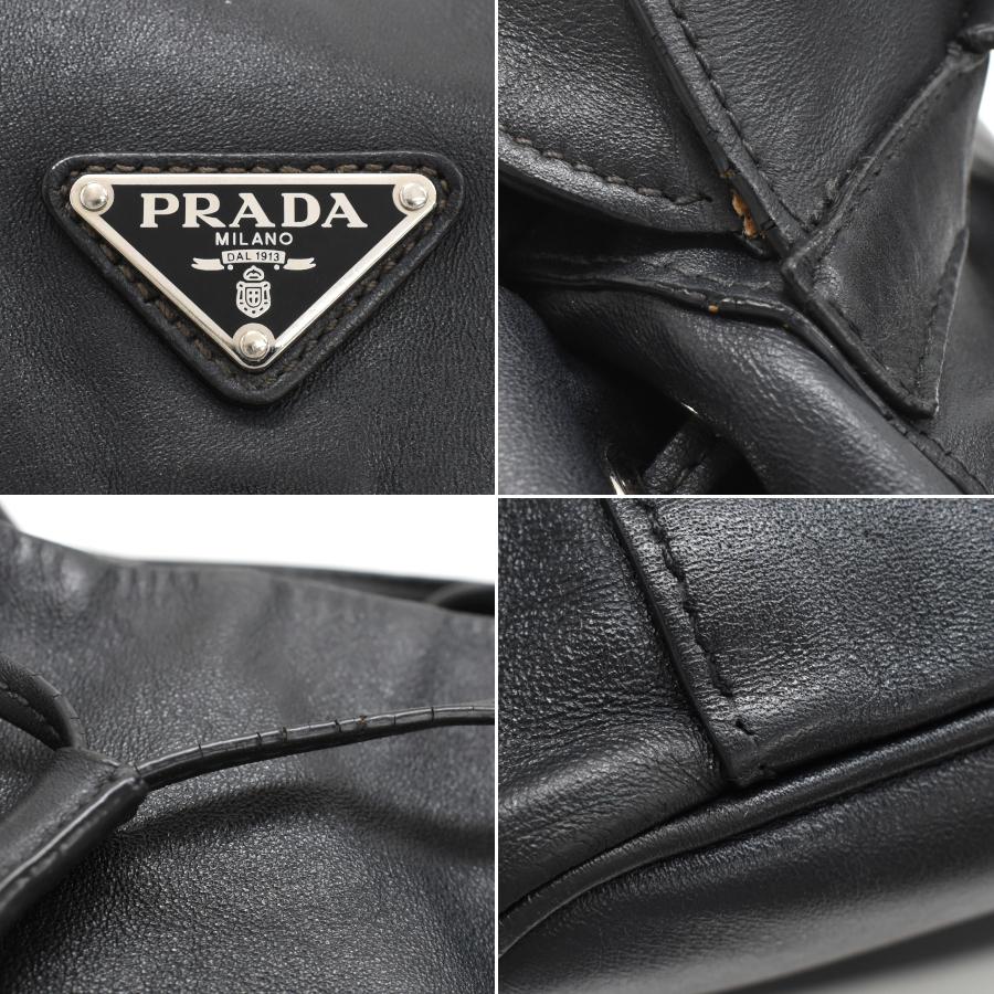 PRADA プラダ バックパック リュックサック レザー ネロ PRADA プラダ バックパック リュックサック レザー ネロ