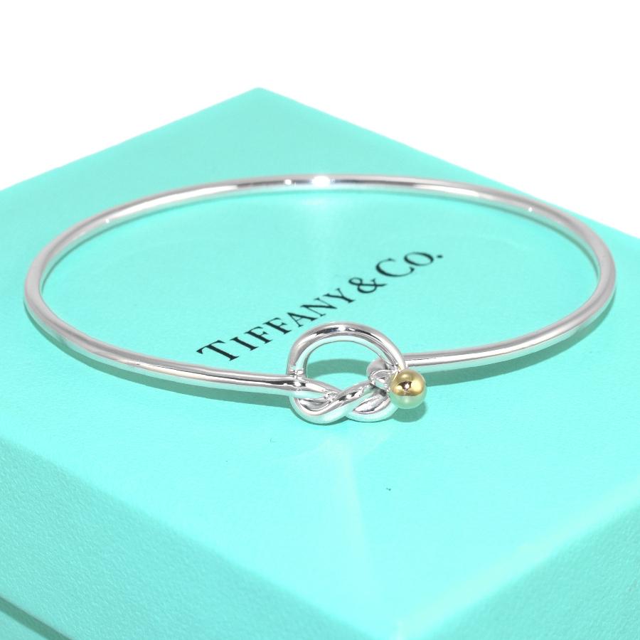 TIFFANY&Co. ティファニー ラブノット ブレスレット バングル スターリングシルバー 925 18Kイエローゴールド TIFFANY&CO. : メルキャスト - 通販 ...