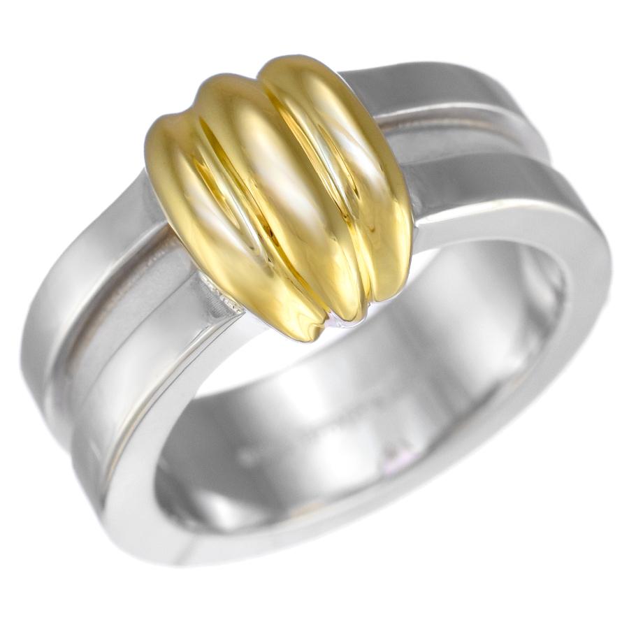 TIFFANY&Co. 新品同様 ティファニー グルーブドウィズ リング 指輪 スターリングシルバー 925 K18ゴールド 9号 TIFFANY&CO. : メルキャスト - 通販 ...