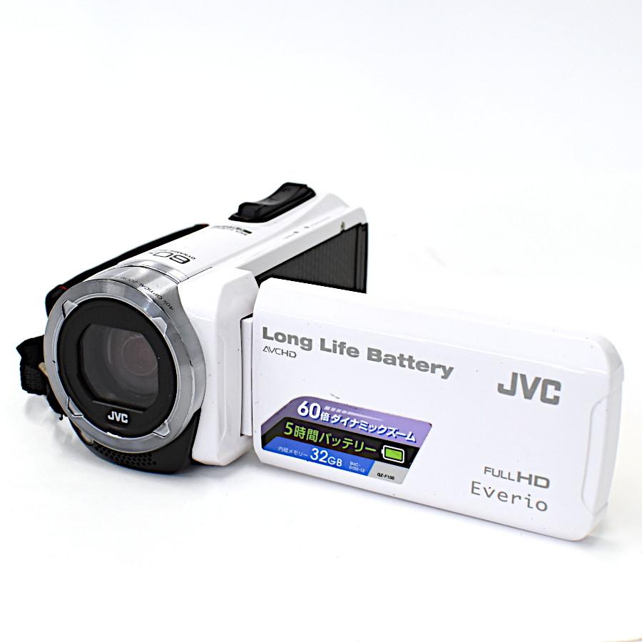 Everio JVC 60X GZ-F100-W ジェイブイシービクター エブリオ ビデオカメラ : メルキャスト - 通販 - Yahoo!ショッピング
