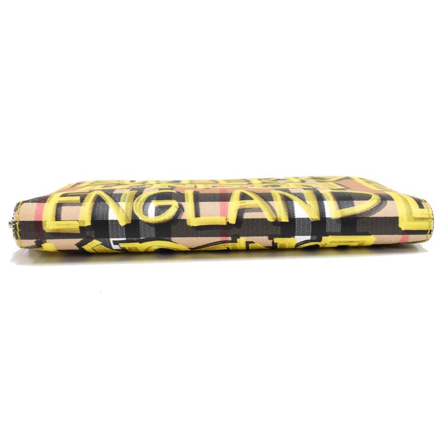 BURBERRY バーバリー グラフィティプリント ジップウォレット 長 BURBERRY バーバリー グラフィティプリント ジップウォレット 長