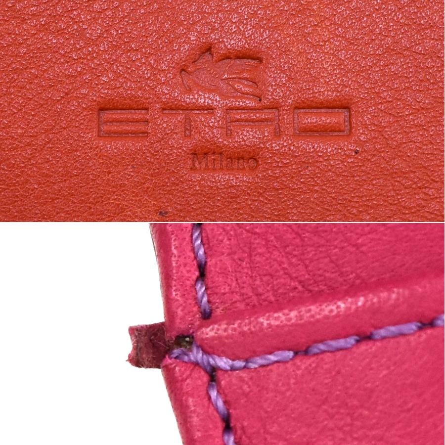 ETRO 1点限定 エトロ 長財布 ペイズリー レザー ブラウン マルチ ETRO 1点限定 エトロ 長財布 ペイズリー レザー ブラウン マルチ