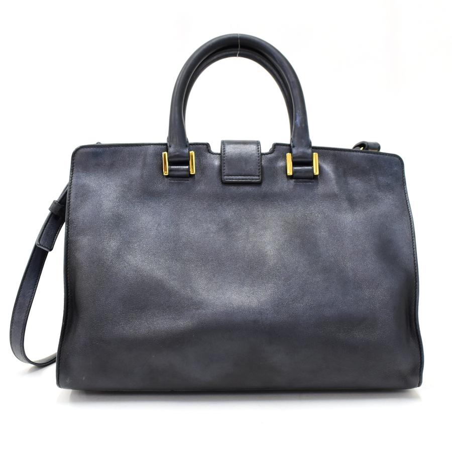 SAINT LAURENT サンローラン 2wayバッグ 394461.BJ50J.1000 レザー ネイビー PARIS : メルキャスト - 通販 - Yahoo!ショッピング