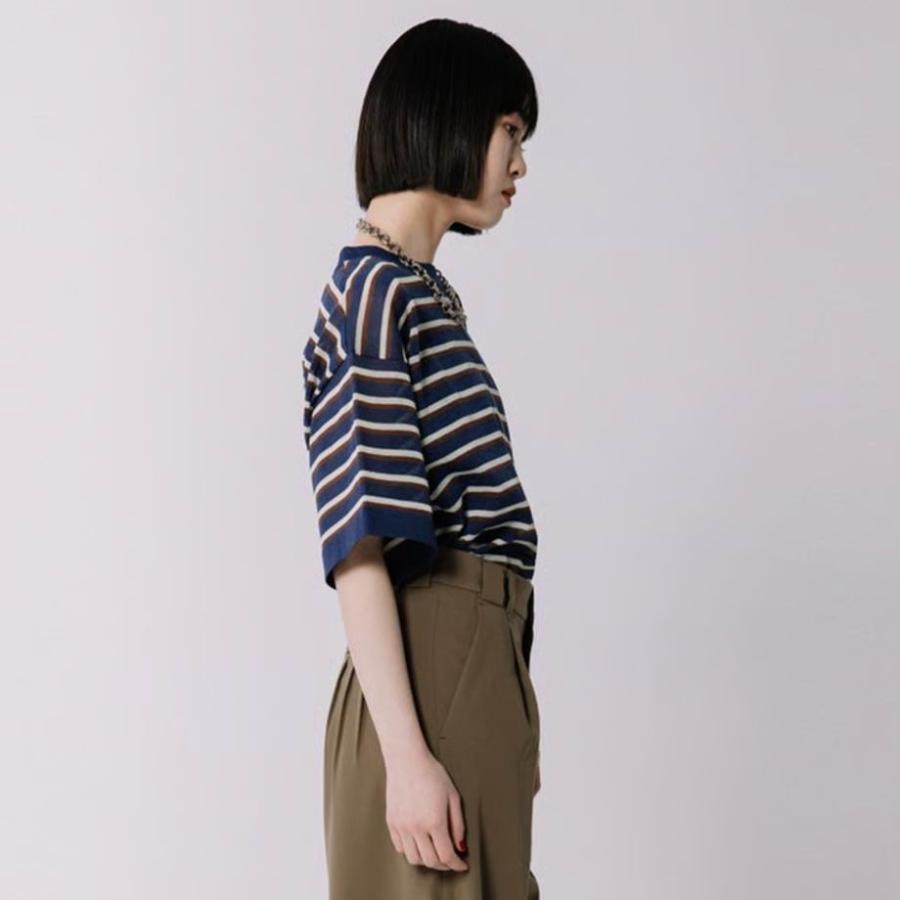 BLANC basque/ブラン バスクの ゆがみボーダーハイゲージニット【BB53-710】 : メロウザショップヤフー店 - 通販 - Yahoo!ショッピング