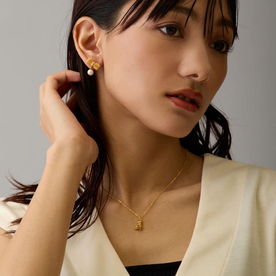 ネックレス 日本製 ペンダント クマ くま テディベア チェーンネックレス レディース k18gp ゴールド 大人 カジュアル クリスマス : op-n301 : 日本製 MELODY ...