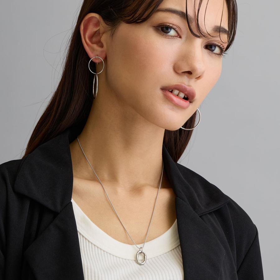 ステンレス ネックレス K18GP オーバル モチーフ チェーン ゴールド メタル トレンド オフィス 小ぶり シンプル 大人 ブランド チェーン おしゃれ プレゼント :st-n4:日本製 ...