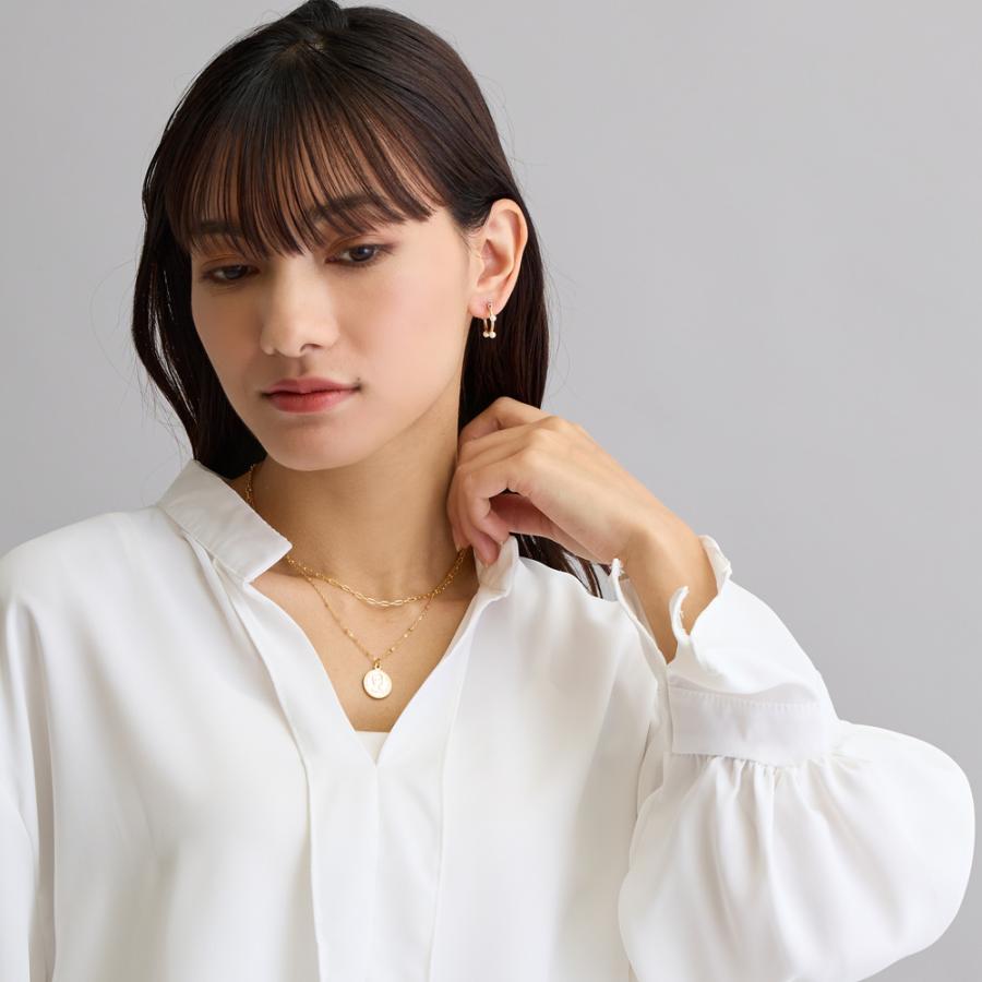 2本セット ネックレス ステンレス ネックレス コイン 金属アレルギー対応 K18GP 重ね付け ケーブルチェーン メタル 福袋 : st-se1 : 日本製 MELODY ACCESSORY ...