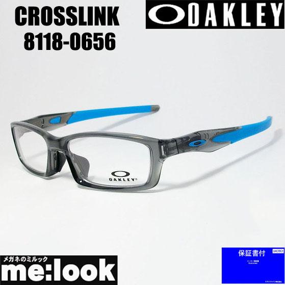 OAKLEY オークリー OX8118-0656 眼鏡 メガネ フレーム CROSSLINK クロスリンク 度付可 グレイスモーク スカイ ...