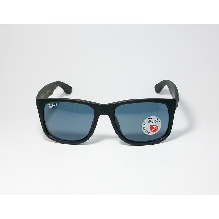 国内正規品 RayBan レイバン 偏光サングラス JUSTIN ジャスティン RB4165F-6222V-54 ブラックマット/ブルーポラ ...