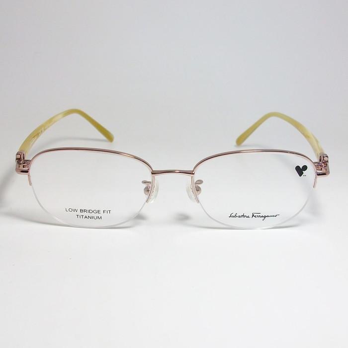 FERRAGAMO フェラガモ レディース ラウンド ボストン 眼鏡 メガネ フレーム SF2579LB-265-51 度付可 シャイニー ...