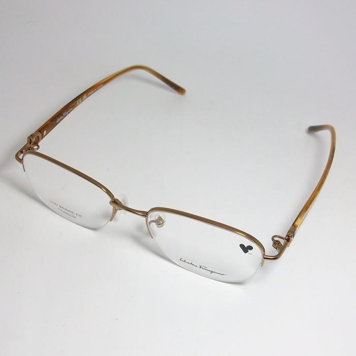 FERRAGAMO フェラガモ レディース ラウンド ボストン 眼鏡 メガネ フレーム SF2579LB-705-51 度付可 シャイニー ...