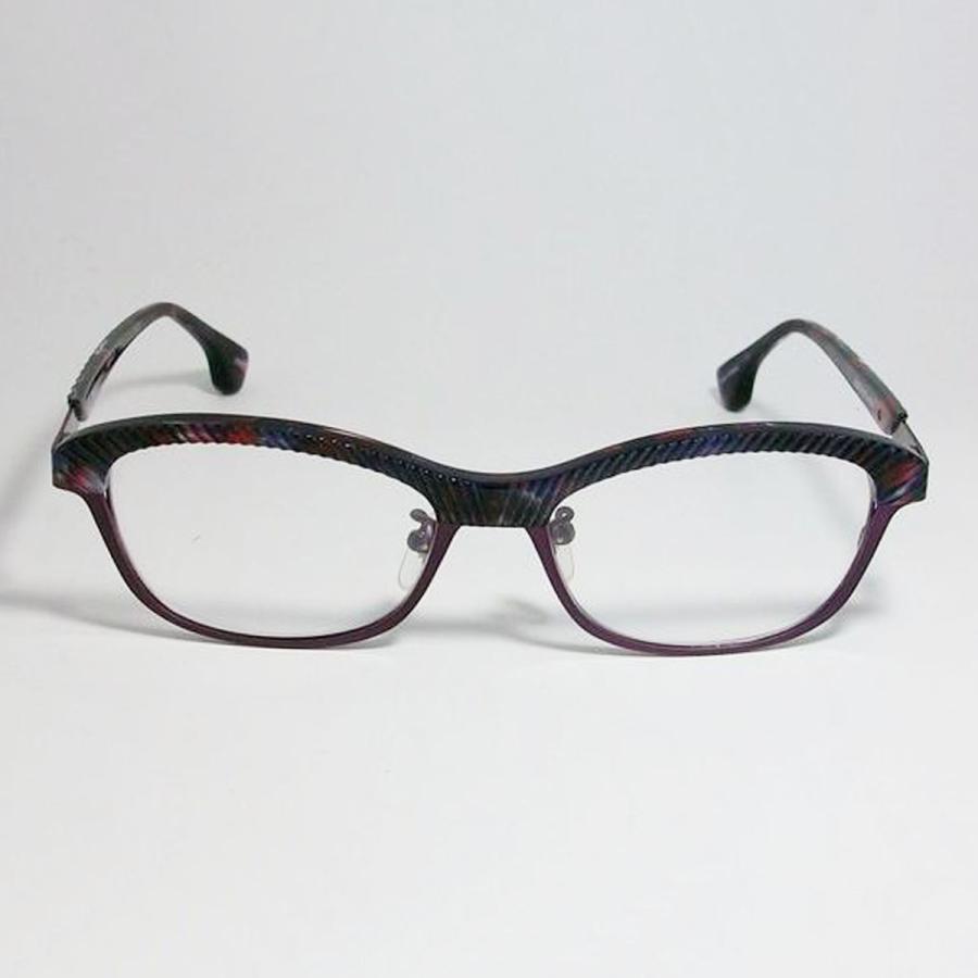 Less than human レスザンヒューマン 眼鏡 メガネ フレーム 皇 SUMERAGI-8989 サイズ52 度付可 ダークパープル ...