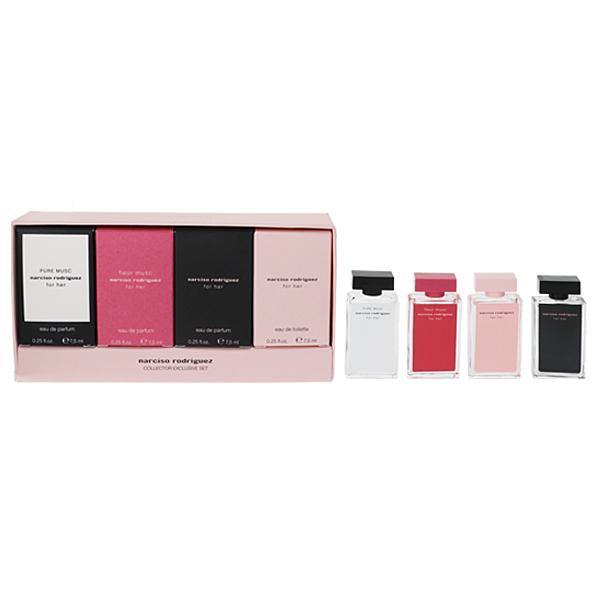 Narciso Rodriguez 香水 レディース ナルシソ ロドリゲス フォーハー ミニ香水 セット 7.5ml×4 ホワイトデー2025 ...