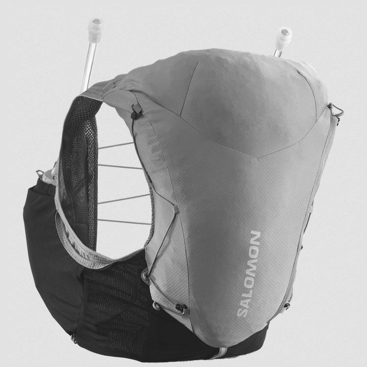 サロモン ADV スキン 12W フラスク付 レディース L クワイエットシェイド×ブラック #LC2077300 送料無料 SALOMON SALOMON（サロモン） ADV スキン 12W フラスク付 レディース L