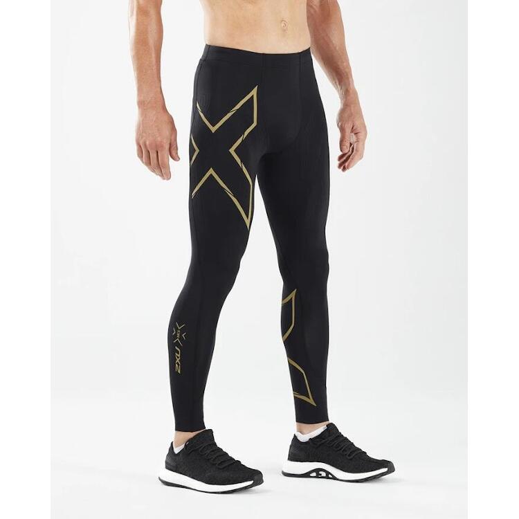 2XU ツータイムズユー MCS ラン コンプレッションタイツ(メンズ) L ブラック×ゴールドリフレクティブ #MA5305B-BLKGRF 爆買 RUN COMP TIGHT : ec ...