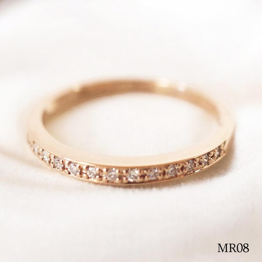 【MR08-ピンクゴールド】メモリアルリング MR08 K10PG またはK18PGからお選びください 宝石：ダイヤモンド 〜遺骨リング・完全防水の指輪〜 : メモリアアレカ Yahoo!店 ...