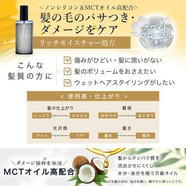 MENON ヘアオイル メンズ 100ml 洗い流さないトリートメント ダメージヘア ノンシリコン 修復 切れ毛 保湿 スタイリング メノン 旅行用 ギフト プレゼント : MENON ...