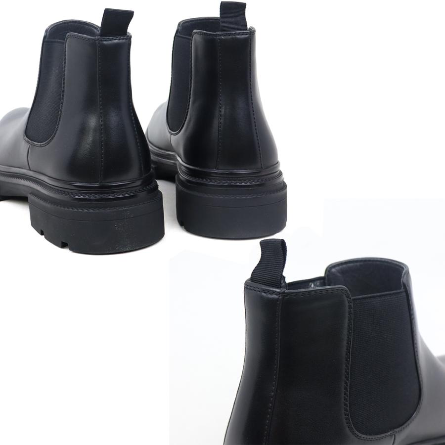 Dedes（デデス） ブーツ メンズ ショート サイドゴア 黒 おしゃれ