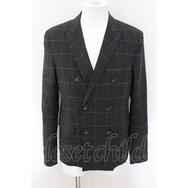 GOSTAR DE FUGA / Wボタンチェックテーラードジャケット 46 グレー O-24-11-01-050-GO-ja-YM-ZT266 : mensclosetchild - 通販 ...