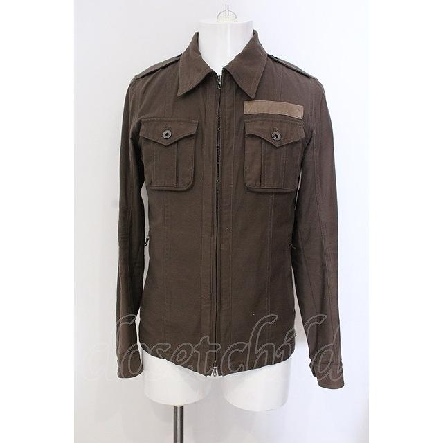 SHELLAC / イーグル刺繍ミリタリーシャツ 46 ブラウン O-25-05-22-042-SH-sh-YM-ZT342 : mensclosetchild - 通販 - Yahoo!ショッピング