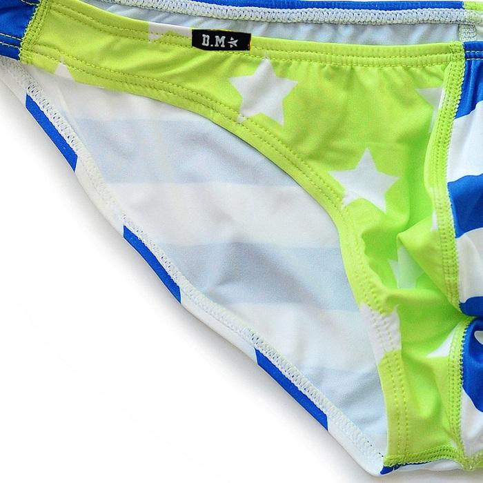 メンズビキニパンツ ローライズ カラフル 星条旗 スター ビキニ 男性用 D.M. (男性下着dm3051) : Men’s Runway ...