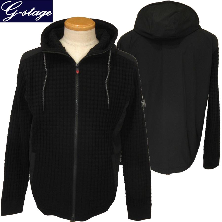 g-stage ジーステージ ニット素材パーカー 黒LL 150402 : メンズショップ二葉屋 - 通販 - Yahoo!ショッピング