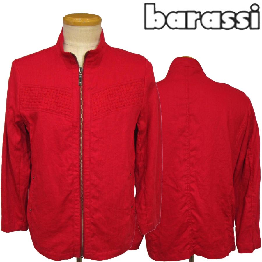 バラシ 麻100％ブルゾン 赤L 3250-3002 barassi : メンズショップ二葉屋 - 通販 - Yahoo!ショッピング